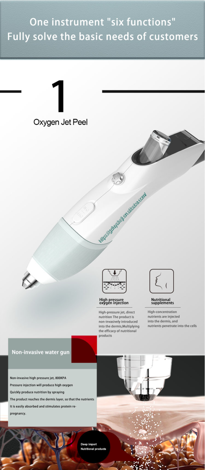 Hydrafacial with plasma ozone for acne remove, wound recover