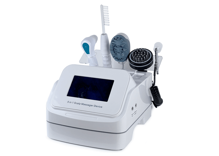 Hair scalp machine including detecting and treatment function